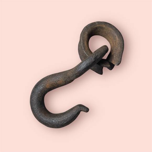 Accents | Antique Iron Forged Hook Modern Paperweight Rh Style | Poshmark